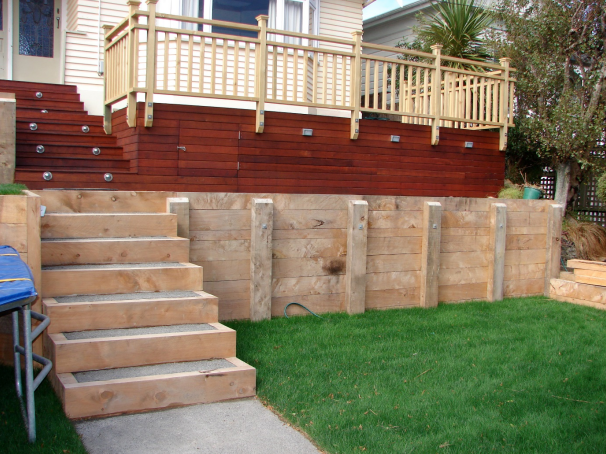 Designing A Timber Retaining Wall - Wall Design Ideas